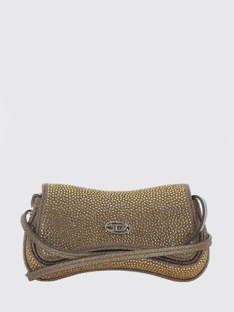 Diesel Mini sac bandouli&egrave;re Play en lurex avec logo Oval D et strass