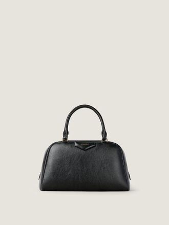 Givenchy Structured Leather Top Handle Bag - Black
