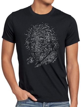 style3 Einstein Logik Herren T-Shirt urknall Mathematik Albert, Gr&ouml;&szlig;e:3XL, Farbe:Schwarz