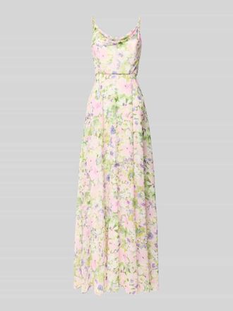 Jake*s Abendkleid mit Wasserfall-Ausschnitt