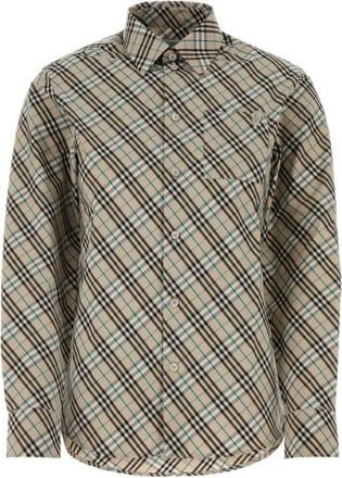 Burberry Femme, Blouses et Chemises, Brun, Taille: 36 FR Classic Check Long Sleeve Shirt