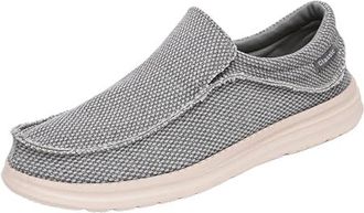 Generic Chaussures d&eacute;contract&eacute;es pour hommes avec bordure pour homme, chaussures plates en toile, chaussures l&eacute;g&egrave;res et grandes tailles, chaussures de campus 