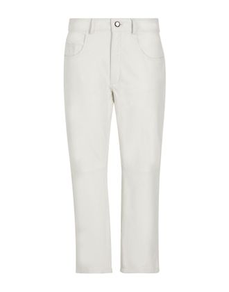 8 by YOOX LEATHER STRAIGHT LEG PANTS