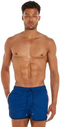 Tommy Hilfiger Short de Bain Homme Court, Bleu (Anchor Blue), XXL