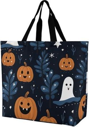 Generic T&ecirc;te De Citrouille De Dessin Anim&eacute; Sac Fourre Tout L&eacute;ger Sacs De Courses Grand Sac &Agrave; Bandouli&egrave;re Pour Voyage Travail Universit&eacute;