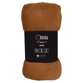 Soleil d'Ocre Couverture Flanelle 220x240 cm Calin Terra