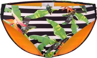 Firefly Damen Marla Bikinihose, AOP/Black/Greendark, 42