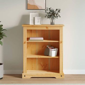 vidaXL vidaXL B&uuml;cherschrank 3 F&auml;cher Mexiko-Stil Kiefernholz 80x29x100 cm