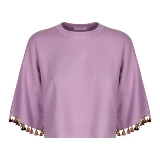 Paco Rabanne Gestricktes- kurzes T-Shirt - - Knitwear - Damen - Rosa - XS