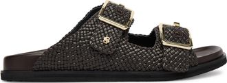 HUGO BOSS Pantoletten BOSS Freyah 50563359 Dunkelbraun