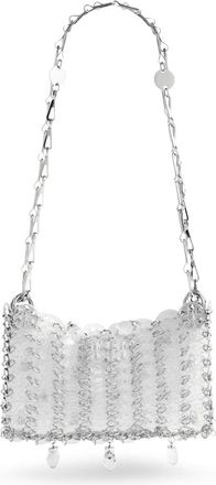 Paco Rabanne Femme, Sacs, Gris, Taille: ONE Size Multi Disc Shoulder Bag