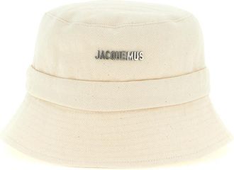 Jacquemus Homme, Accessoires, Beige, Taille: 62 CM Le Bob Gadjo Bucket Hat