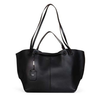 Max Mara Femme, Sacs, Noir, Taille: ONE Size Sac Cabas en Cuir Mixed Doubles