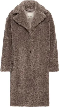 Ichi Ichi - Manteau droit Falcon - Femme - Manteaux - Brun - Taille: 44 FR