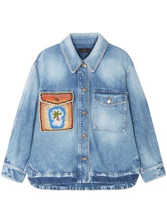 Alanui chemise Sunny Crochet - Bleu