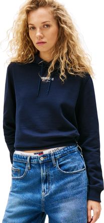 Tommy Jeans Damen Tjw Reg ESS Logo 2 Hoodie EXT Dw0Dw20943 Kapuzenpullover, Blue (Dark Night Navy), XS