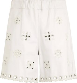 Red Valentino Femme, Shorts, Blanc, Taille: 42 FR Shorts taille haute