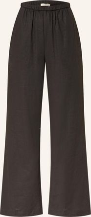 Lilienfels Lilienfels Hose Dante Mit Leinen schwarz