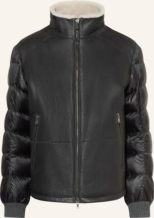 Bogner Daunenjacke Aleco-dl2 Mit Leder schwarz