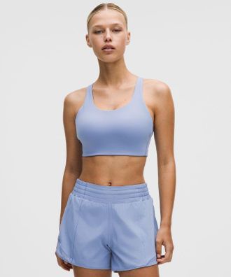 lululemon Energy BH mit starkem Halt f&uuml;r Frauen - Gr&ouml;&szlig;e 34DDD in Prep Blue