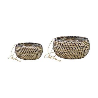 Ivyline Pflanzgef&auml;&szlig;-Set, Seegras, Marineblau, klein 14 cm x L 16 cm