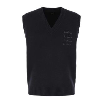 We11done We11Done, Homme, Pulls, Bleu, Taille: M Tricot sans manches