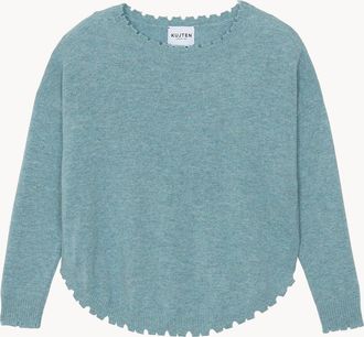 Kujten Pull cachemire col rond liquette - Pull Mela