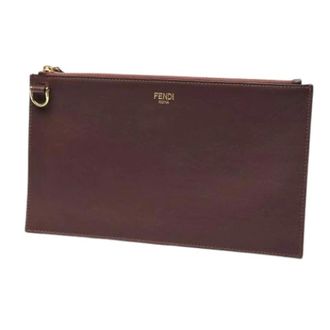 Fendi Pochette en cuir Pre-owned - Femme - Pre-owned - Rouge - Taille: ONE Size
