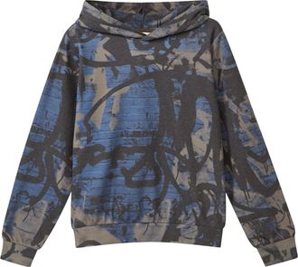 s.Oliver Kapuzensweater mit Graffiti-Print