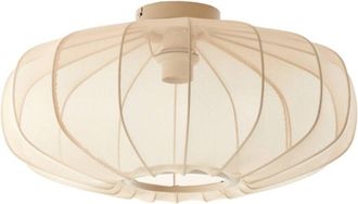 Light & Living Light&living - plafonnier - Plumalia - beige - textile