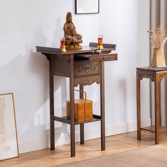 Generic Buddha-Altar, chinesischer Schrein-Altartisch mit Stauraum, pers&ouml;nlicher Buddha-Nischenaltar, h&ouml;lzerner R&auml;uchergef&auml;&szlig;-Sockel/Opfertisch f&uuml;r Wohnzimmer,
