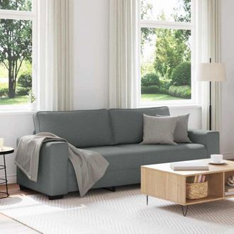 vidaXL 3-Sitzer-Sofa Dunkelgrau 180 cm Stoff - Vidaxl