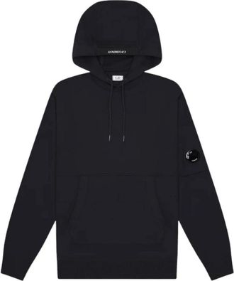 C.P. Company C.p. Company, Homme, Sweatshirts et sweats &agrave; capuche, Bleu, Taille: XL Diagonal Raised Fleece Hooded Lens SweaT-shirt