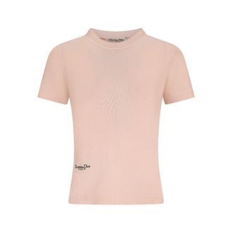 Dior Kurz&auml;rmeliger Pullover - - Tops - Damen - Beige - XS