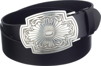 MGM Damen Gürtel 260-1087, Gr. 80, Schwarz (Schwarz)