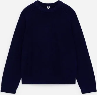 Arket Lockerer Wollpullover -Blau