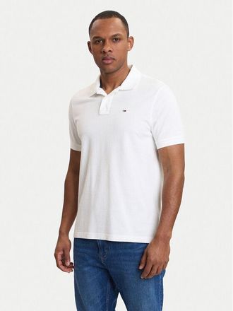 Tommy Jeans Poloshirt DM0DM22711 Wei&szlig; Regular Fit