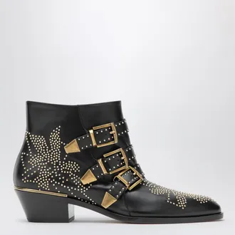 Chlo&eacute; Susanna Stiefeletten in Schwarz mit Nieten