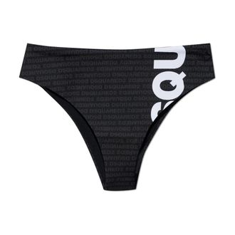 Dsquared2 Femme, Maillots de bain, Noir, Taille: 42 FR Logo Bikini Brief