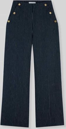 Tommy Hilfiger Wide Leg Hose aus Leinen-Mix