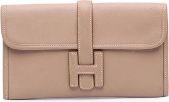 Hermès Clutches - Swift Jige Duo - Gr. unisize - in Braun - für Damen