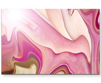 Paul Sinus Art Leinwandbilder | Bilder Leinwand 120x80cm verzerrte Rose - abstrakt