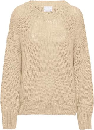Americandreams Americandreams, Femme, Pulls, Beige, Taille: 40 FR Pepper Pull Over Ras du Cou en Coton