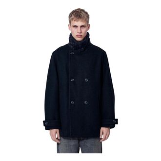 Our Legacy Peacoat Wage - Homme - Manteaux - Noir - Taille: XL