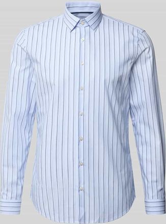 Jake*s Slim Fit Business Hemd aus Baumwoll mit Kentkragen