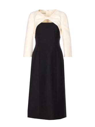 Valentino Garavani Robe Au Genou - Noir