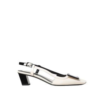 Roger Vivier Femme, Chaussures, Blanc, Taille: 38 1/2 EU Escarpins Slingback