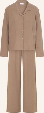 Darling Harbour Darling Harbour Schlafanzug Aus Musselin beige