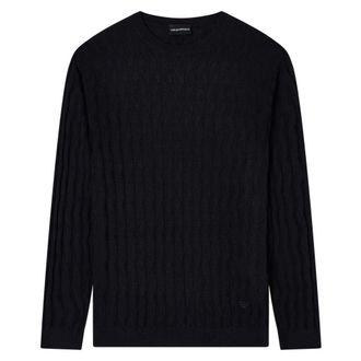 Emporio Armani Herren, Strickwaren, Blau, LGröße