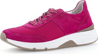 Gabor Damen Low-Top Sneaker, Frauen Halbschuhe,Wechselfu&szlig;bett,stra&szlig;enschuhe,Strassenschuhe,Freizeitschuhe,Turnschuhe,Fuxia,38.5 EU / 5.5 UK